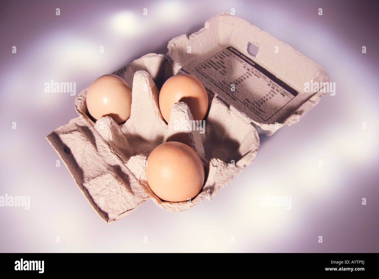 Eggs on Egg Carton Stock Photo - Alamy