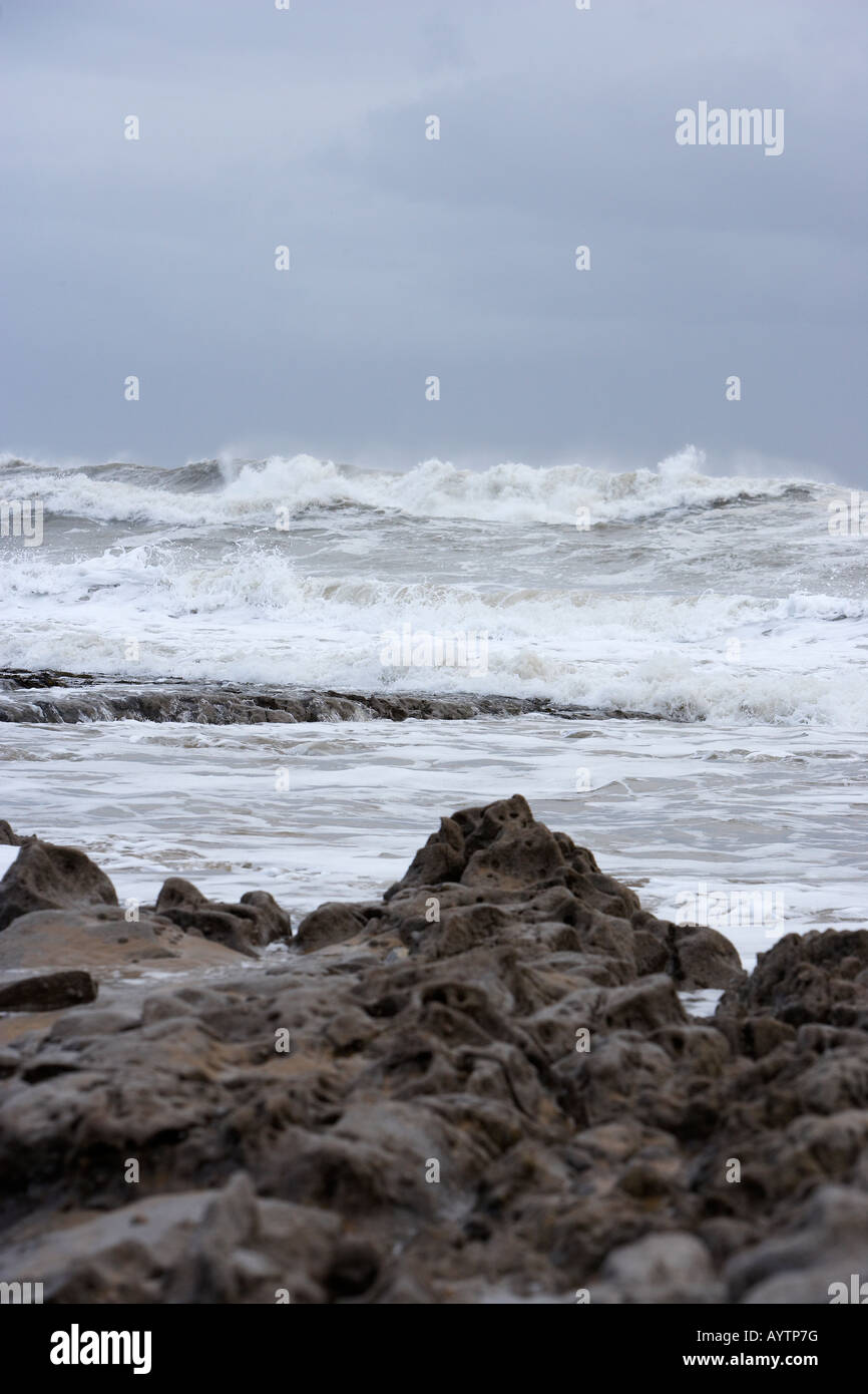 Winter Storm Waves, the Mumbles, Swansea, Wales, UK Stock Photo - Alamy