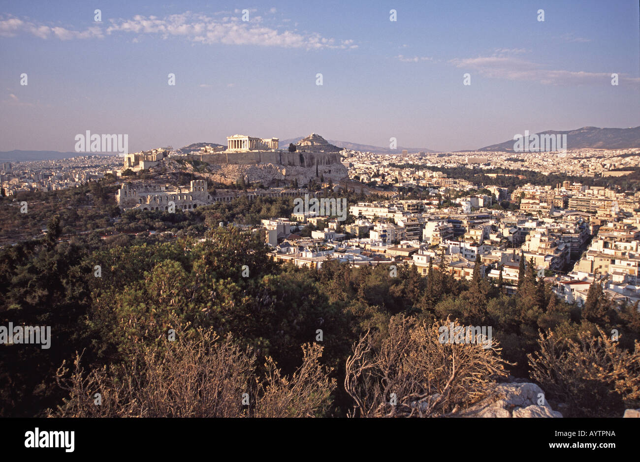 Athens filopappou view hi-res stock photography and images - Alamy