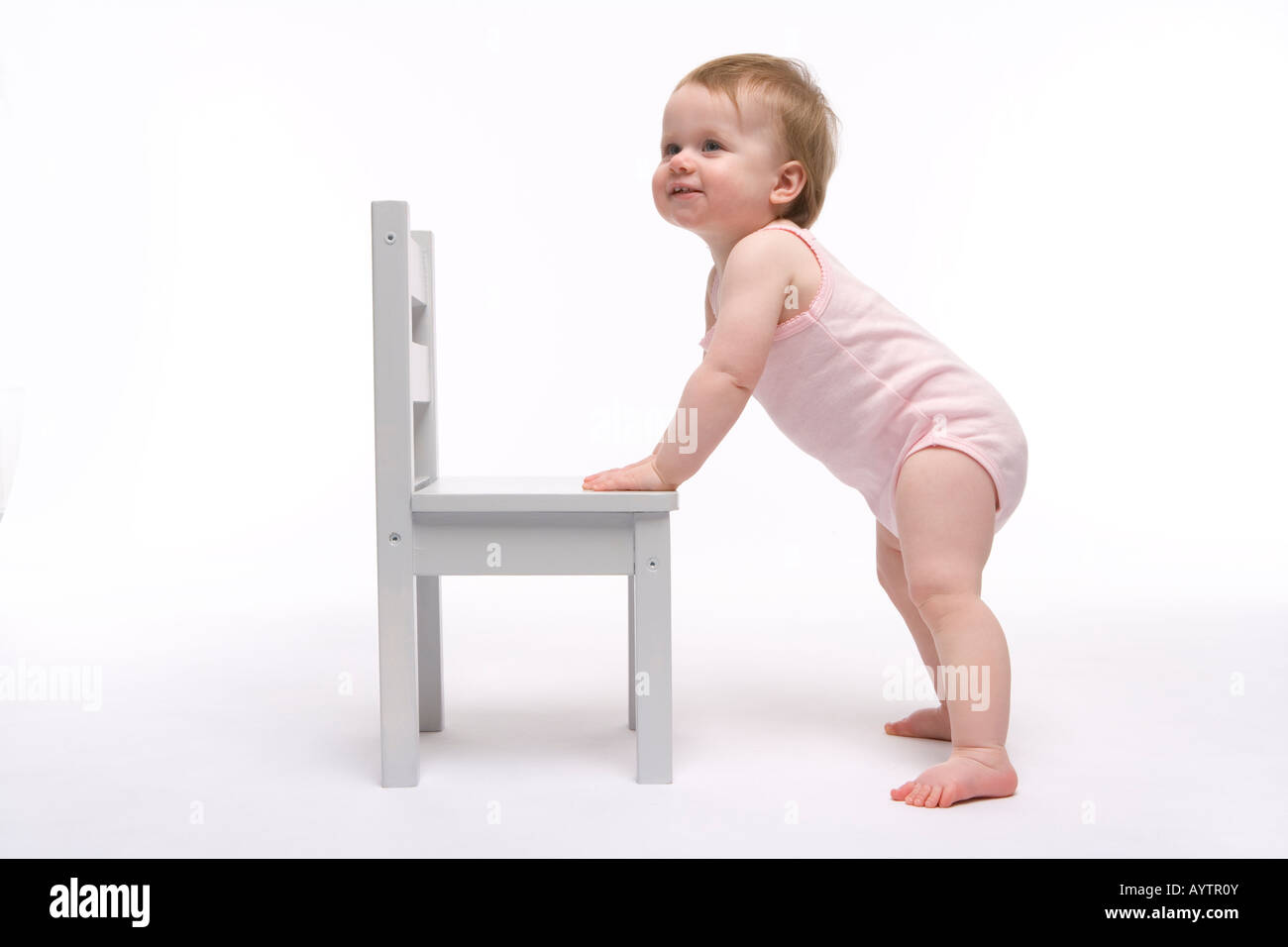 Toddler standing up Stock Photo - Alamy