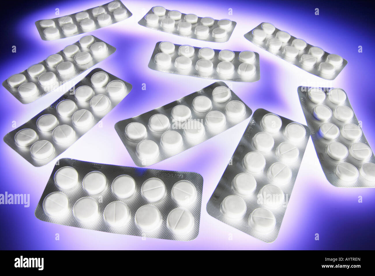 Tablets in Blister Packs Stock Photo - Alamy