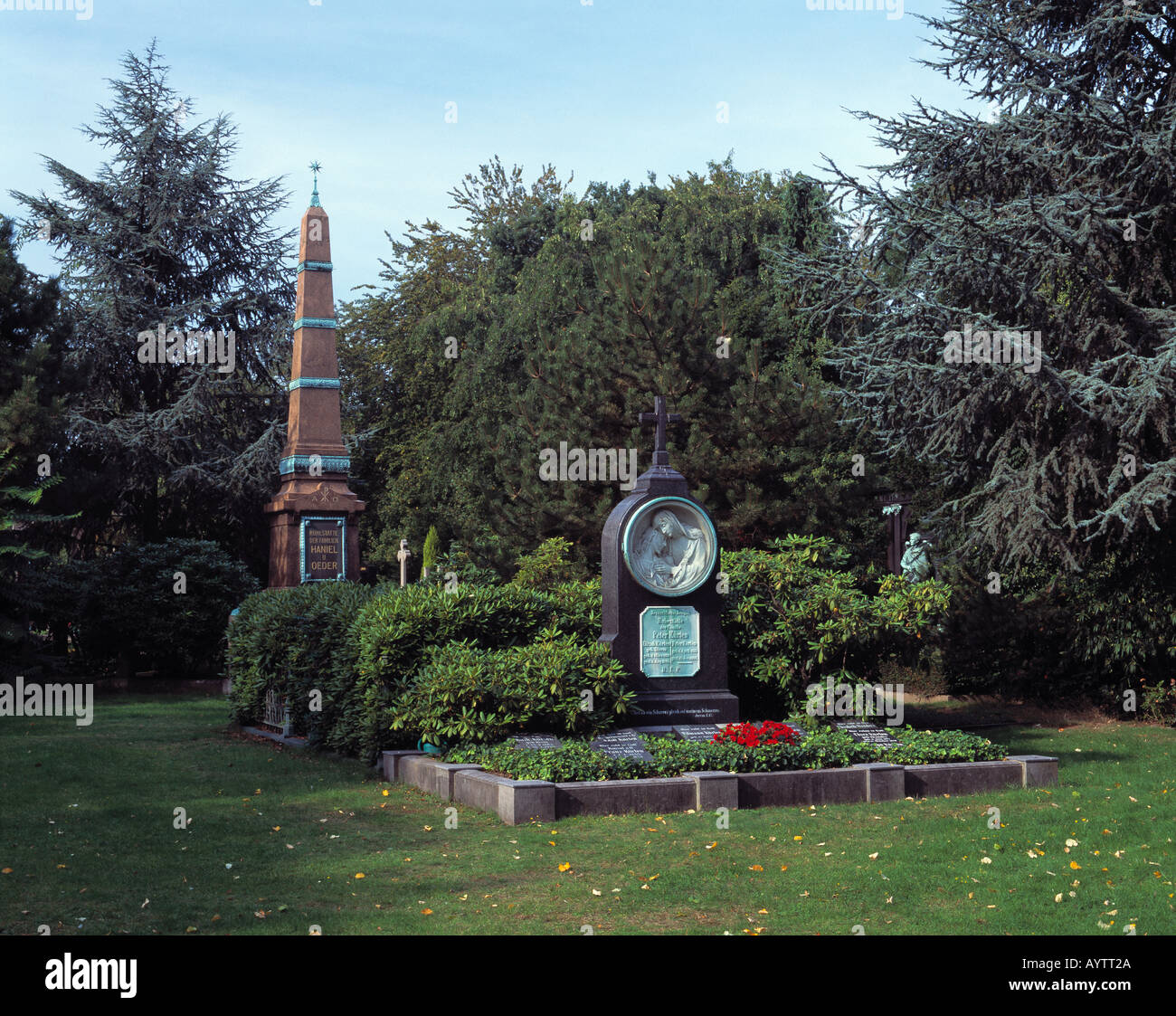 D-Duesseldorf-Golzheim, Rhine, North Rhine-Westphalia, North Cemetery ...