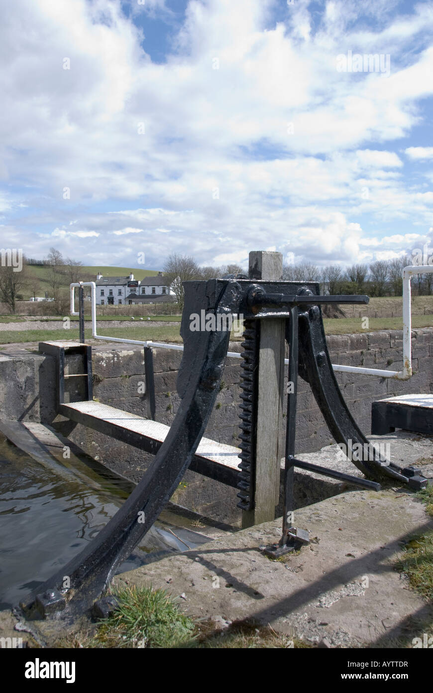 disused locks at tewitfield on northern reaches of lancaster canal ...