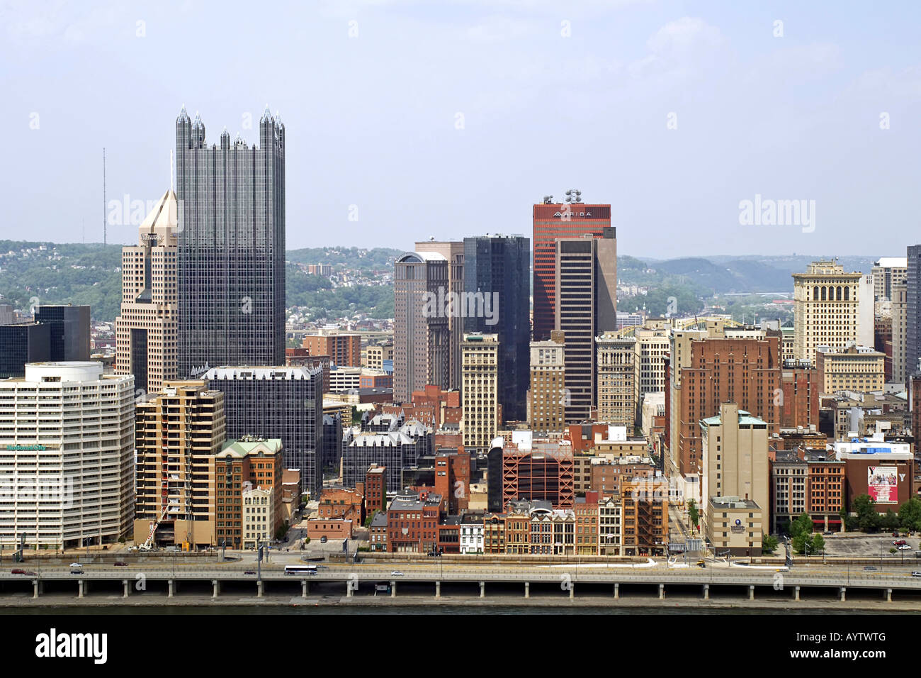 View from the top of Mount Washington looking at Pittsburgh ...