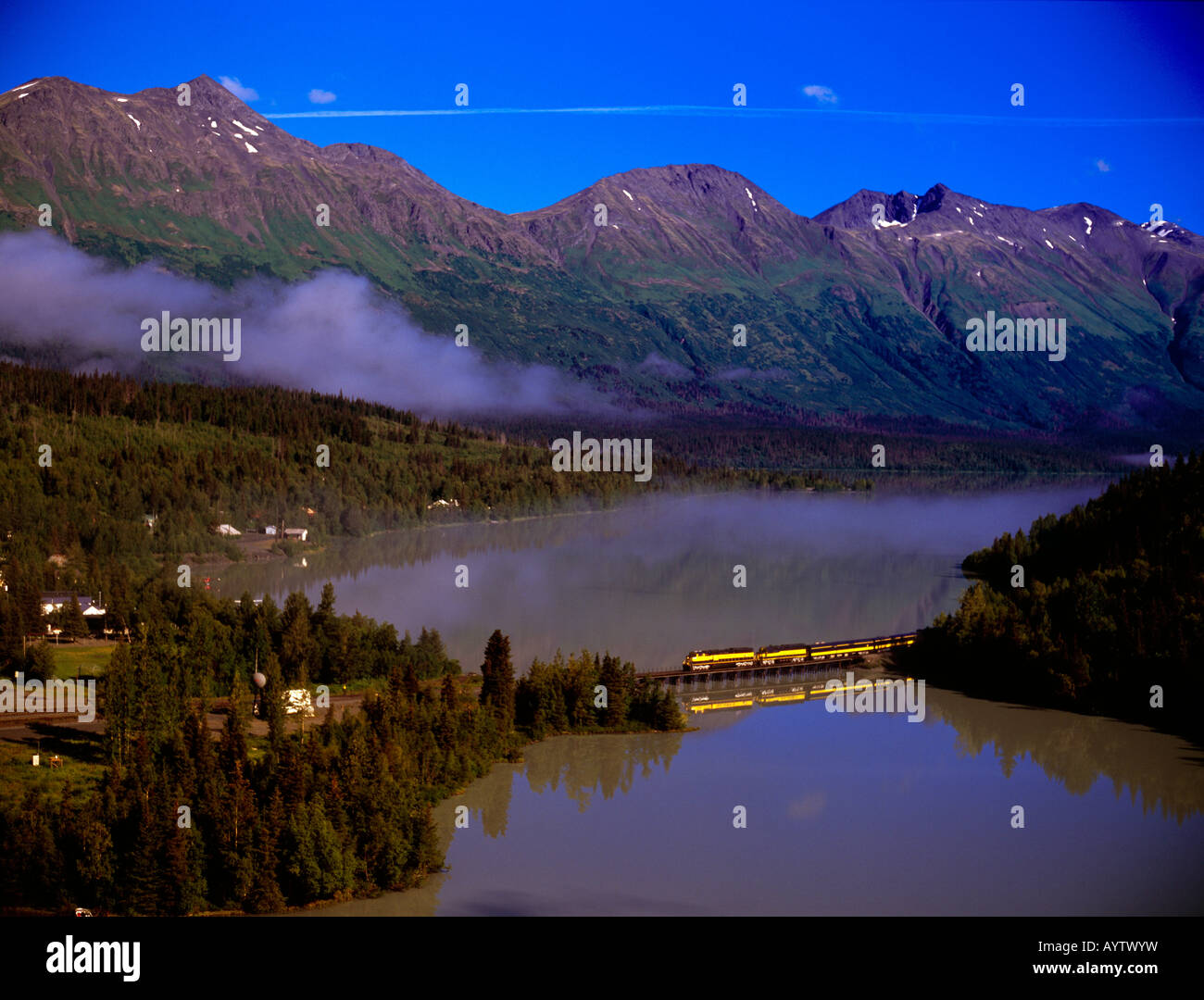 Trestle Bridge Railroad Bridge Locomotive High Resolution Stock ...