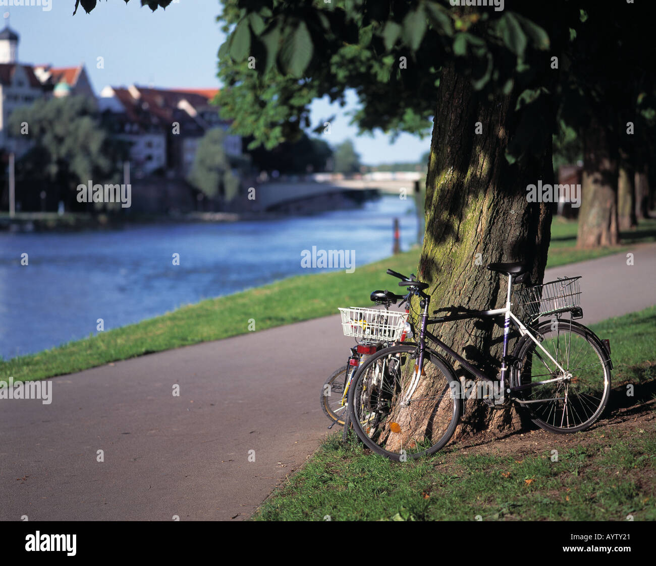 Two put down bicycles hi-res stock photography and images - Alamy