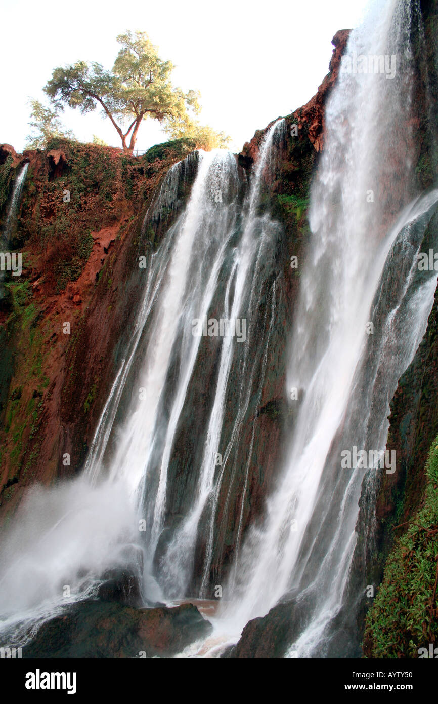 Moroccan waterfall, Cascades D'Ouzoud, Morocco, Northwest Africa Stock ...