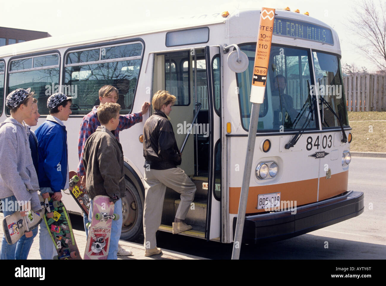 people boarding public bus Stock Photo - Alamy