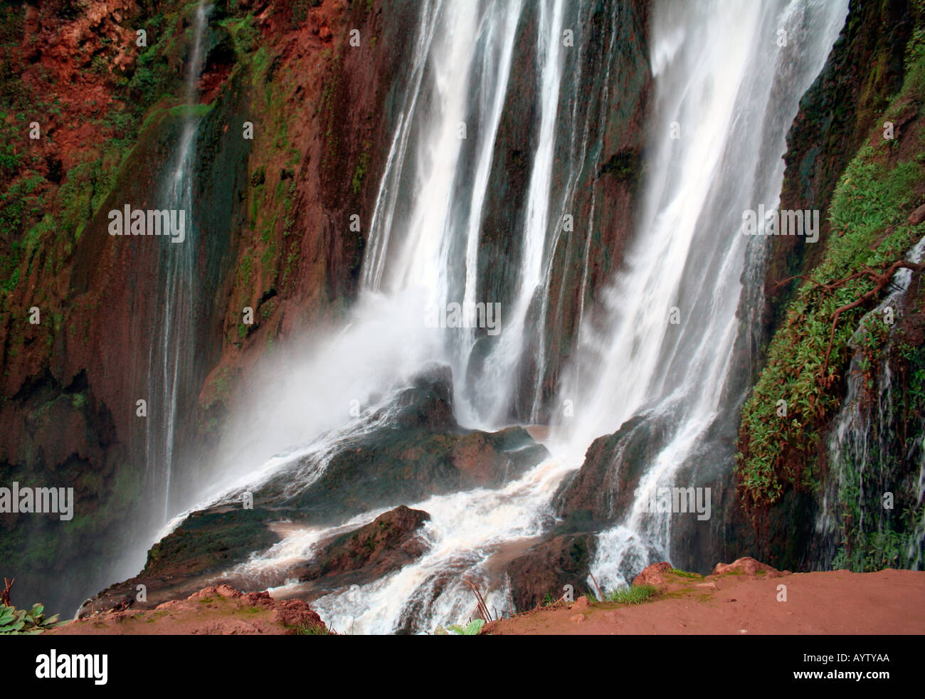 Moroccan waterfall, Cascades D'Ouzoud, Morocco, Northwest Africa Stock ...