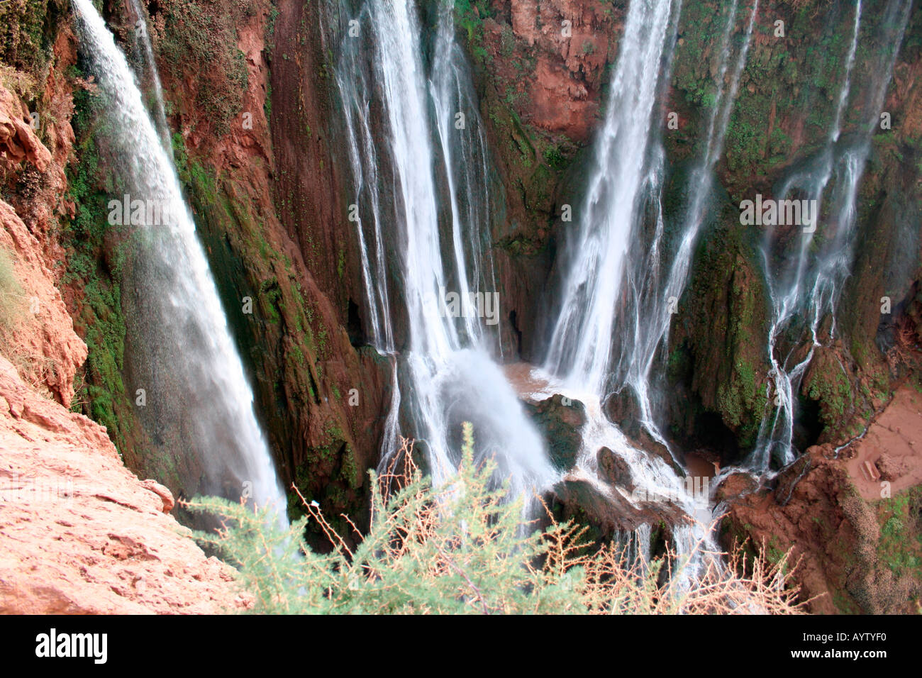 Moroccan waterfall, Cascades D'Ouzoud, Morocco, Northwest Africa Stock ...