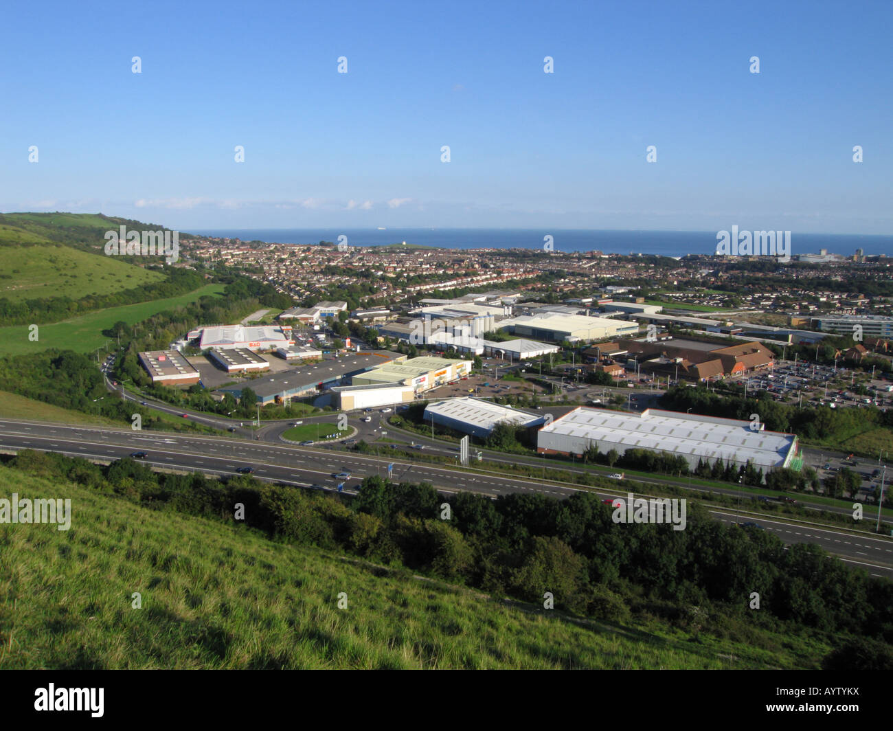Folkestone uk aerial hi-res stock photography and images - Alamy