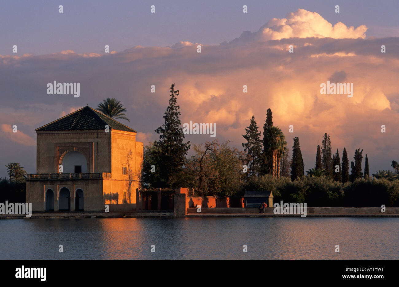 La Menara Gardens Marrakesh Morocco Stock Photo - Alamy