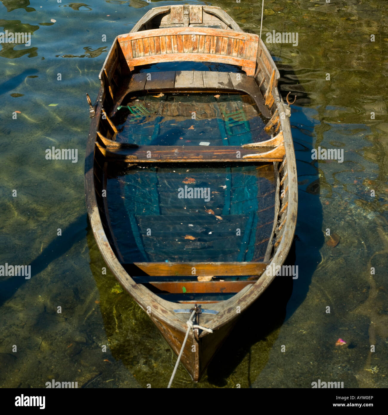 Sinking Boat, Lake Orta, Italy Stock Photo - Alamy