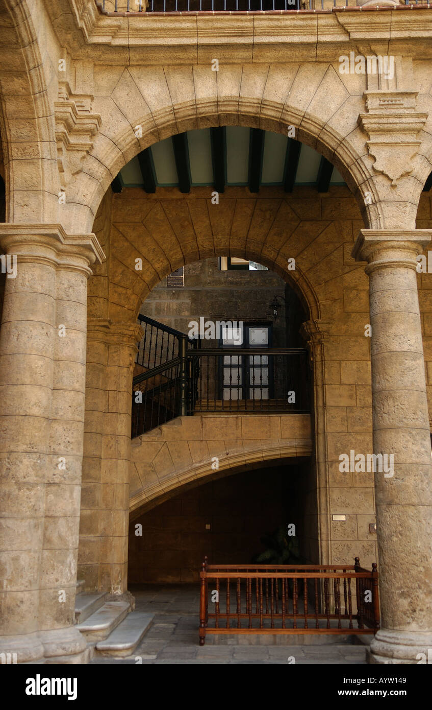 View of arches along a building Havana Cuba Stock Photo - Alamy