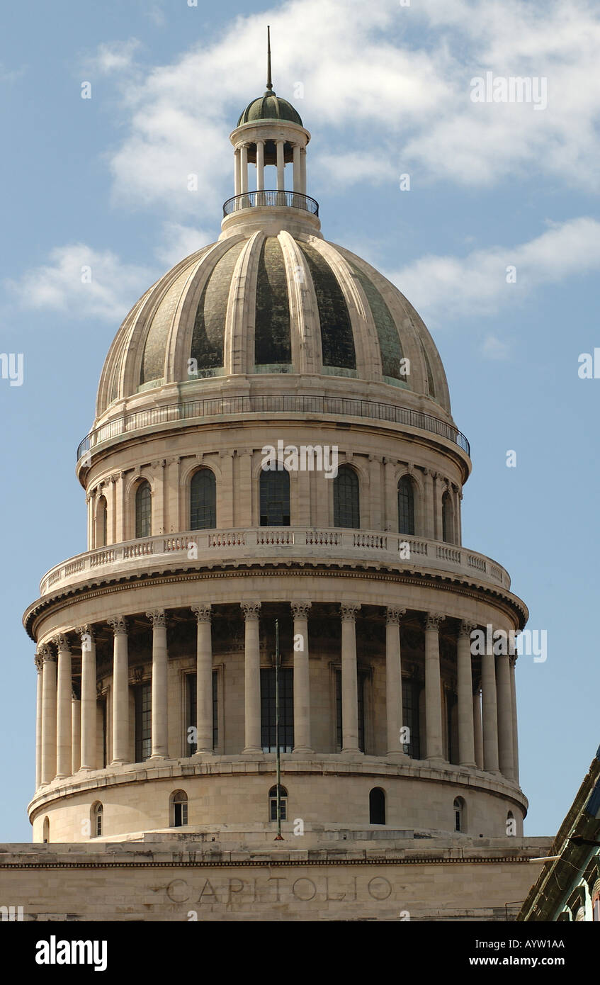 View of the dome of an ornate government building Havana Cuba Stock ...