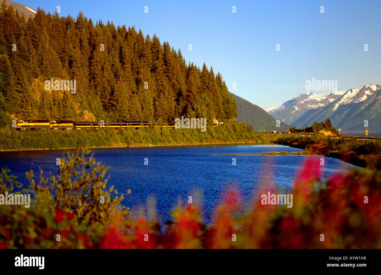 Alaska turnagain arm alaska railroad hi-res stock photography and ...