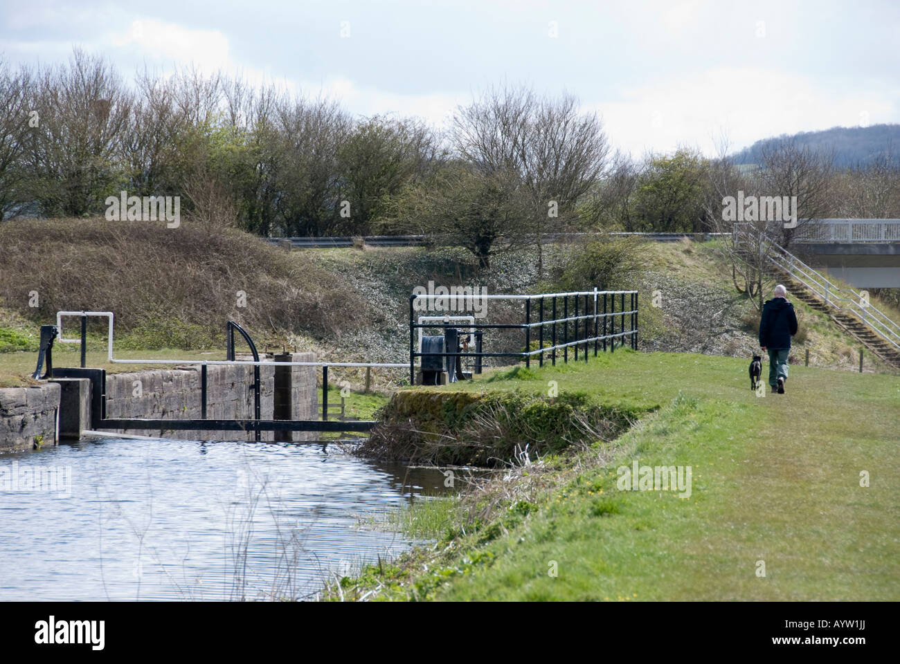 disused locks at tewitfield on northern reaches of lancaster canal ...