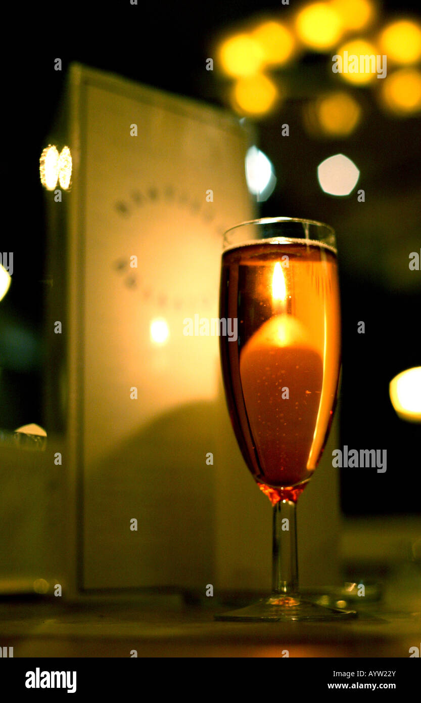 Kir Royale Champagne Cocktail High Resolution Stock Photography and ...