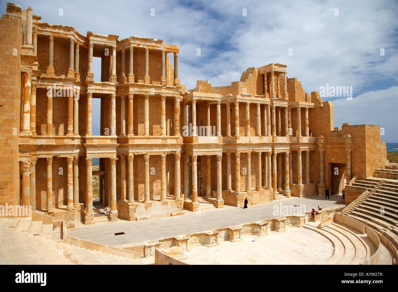 Roman Theatre, Sabratha, Libya, North Africa Stock Photo - Alamy