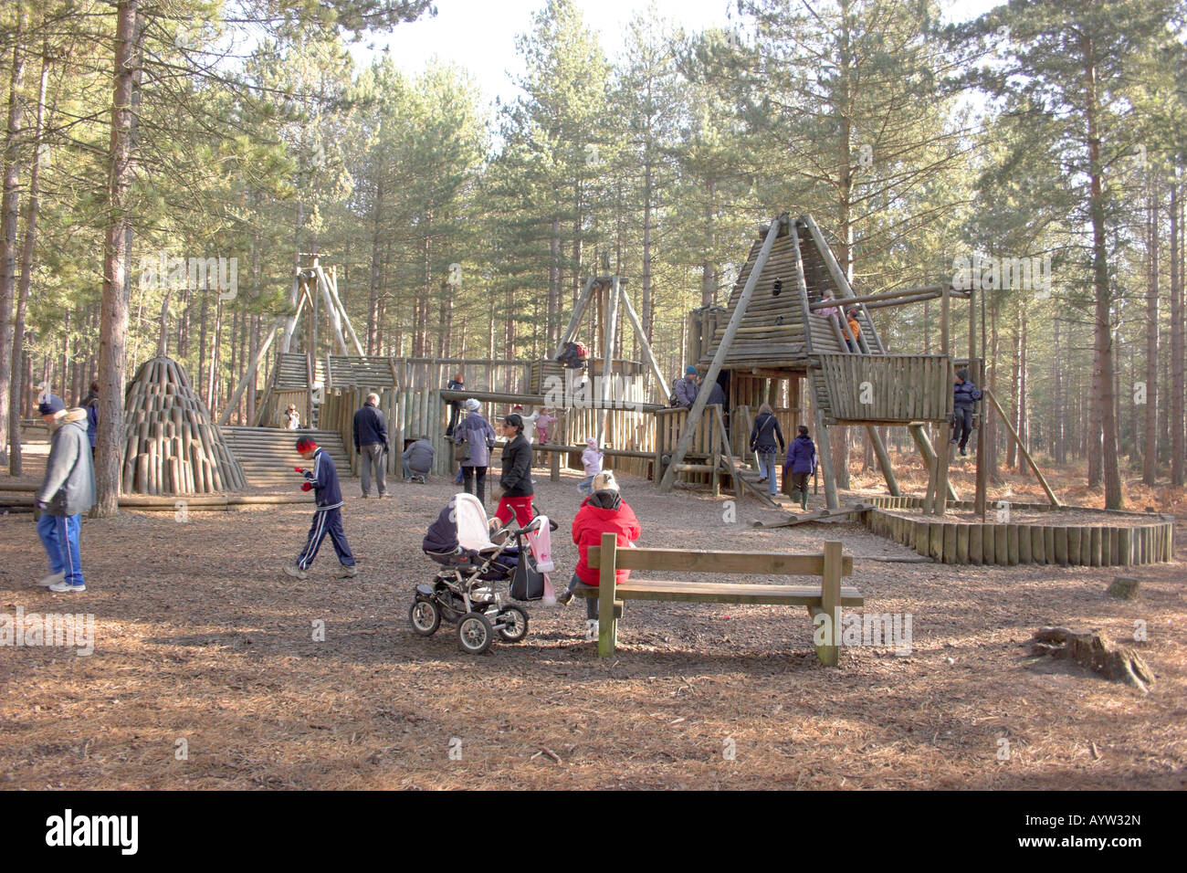 Moors Valley Country Park & Forest Stock Photo - Alamy