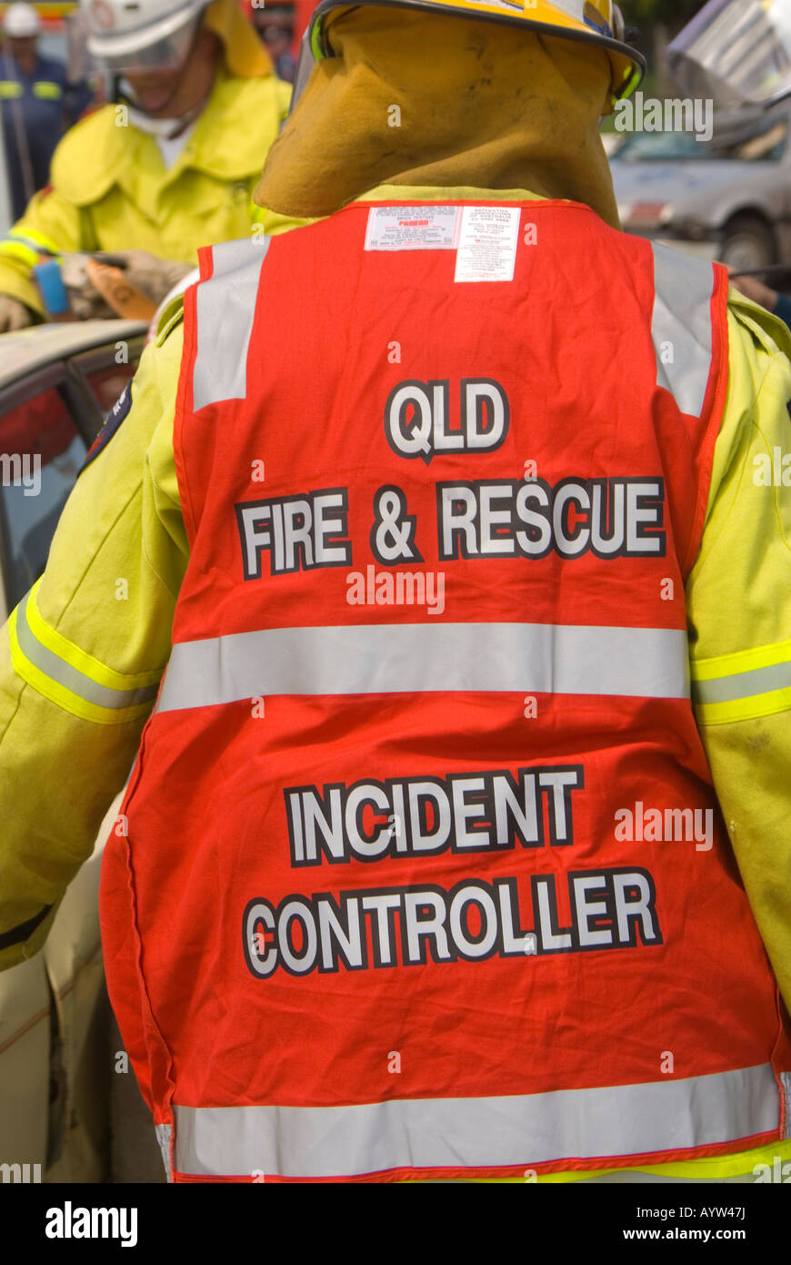 Incident controller Fire and rescue Stock Photo - Alamy