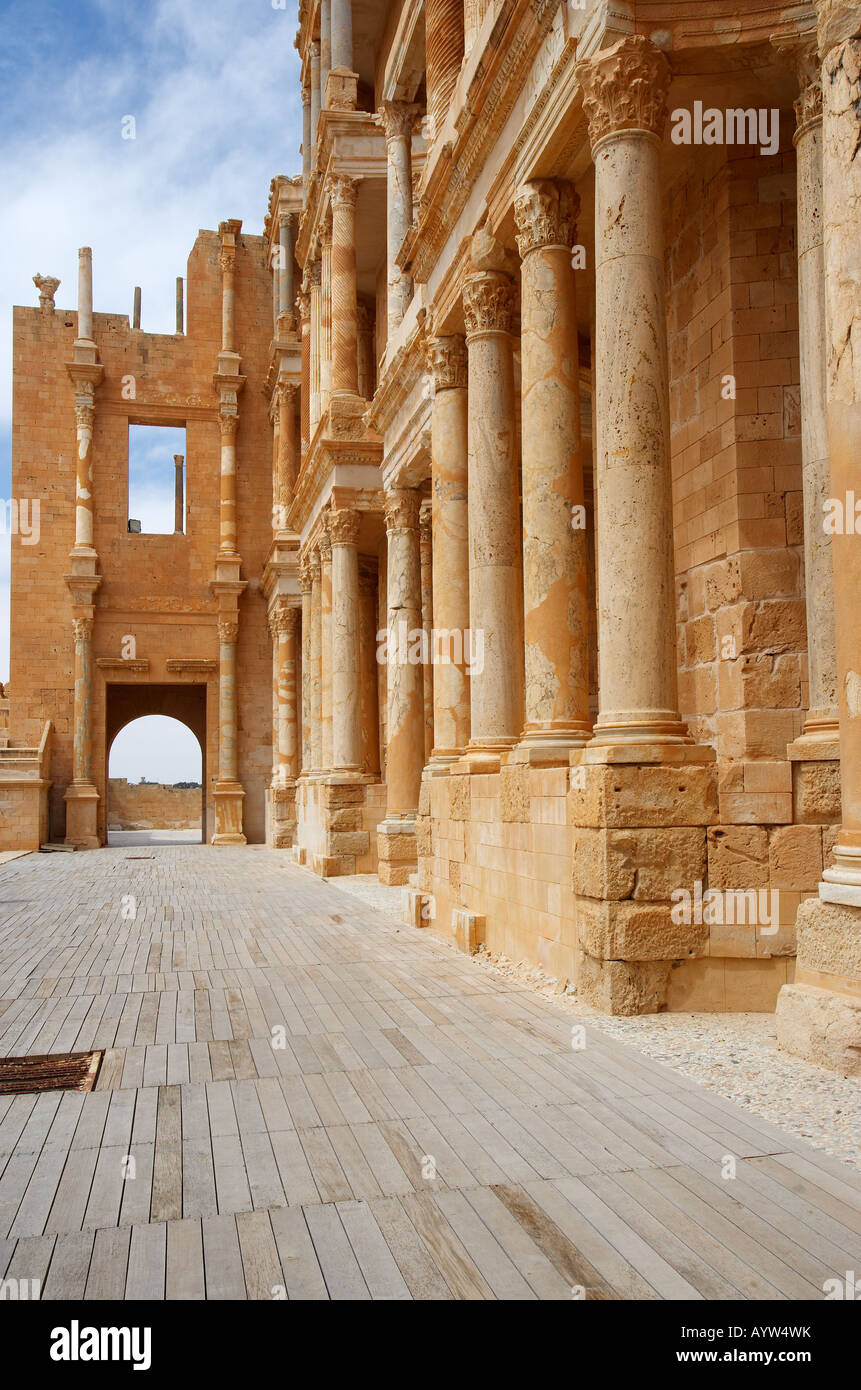 Roman Theatre, Sabratha, Libya, North Africa Stock Photo - Alamy