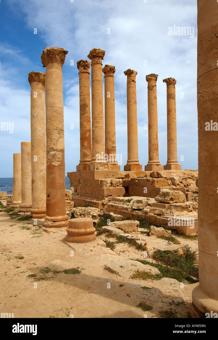 Temple of Serapsis, Sabratha Libya Stock Photo - Alamy