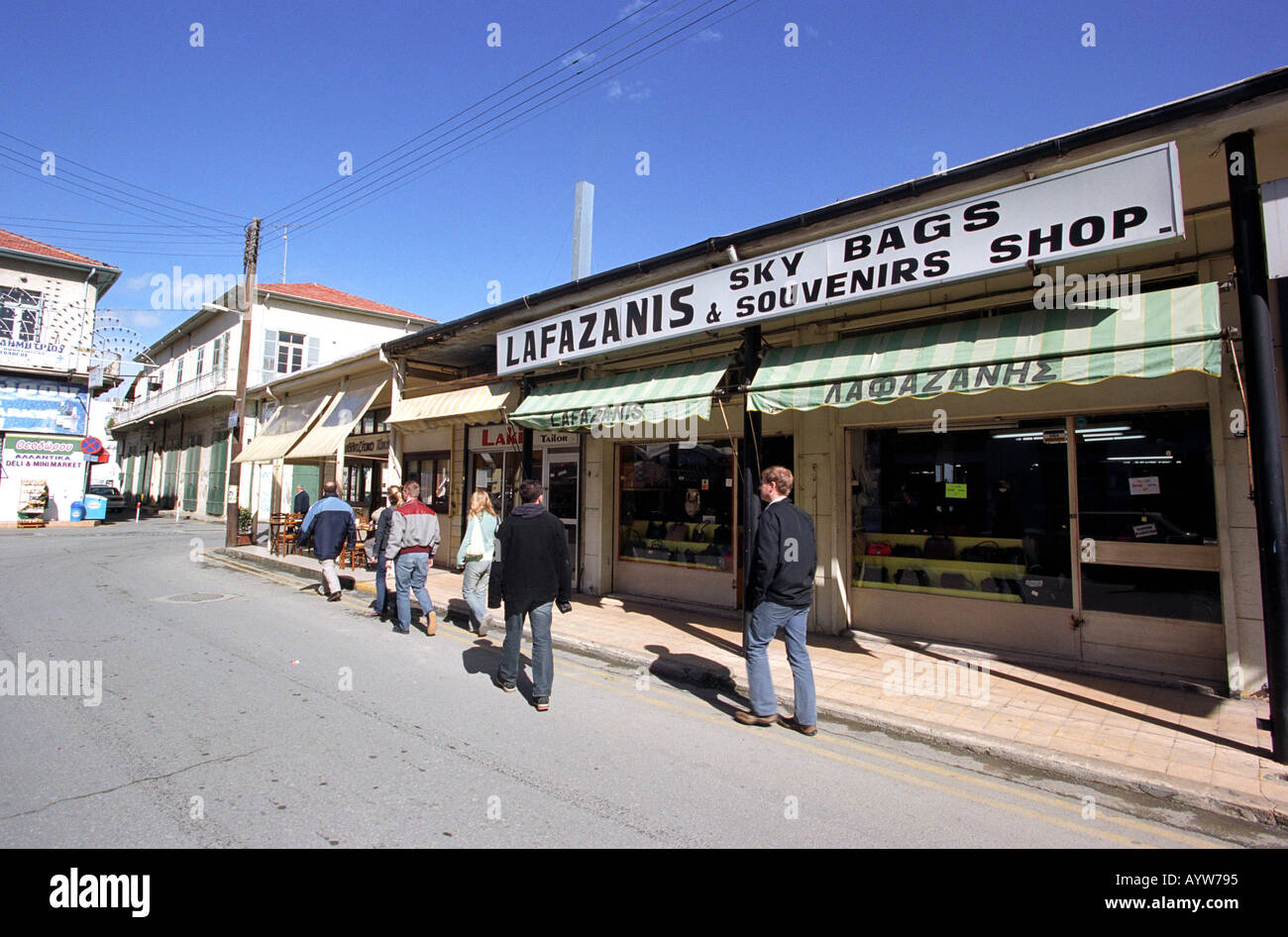 Street scene in Larnaca Cyprus Stock Photo - Alamy