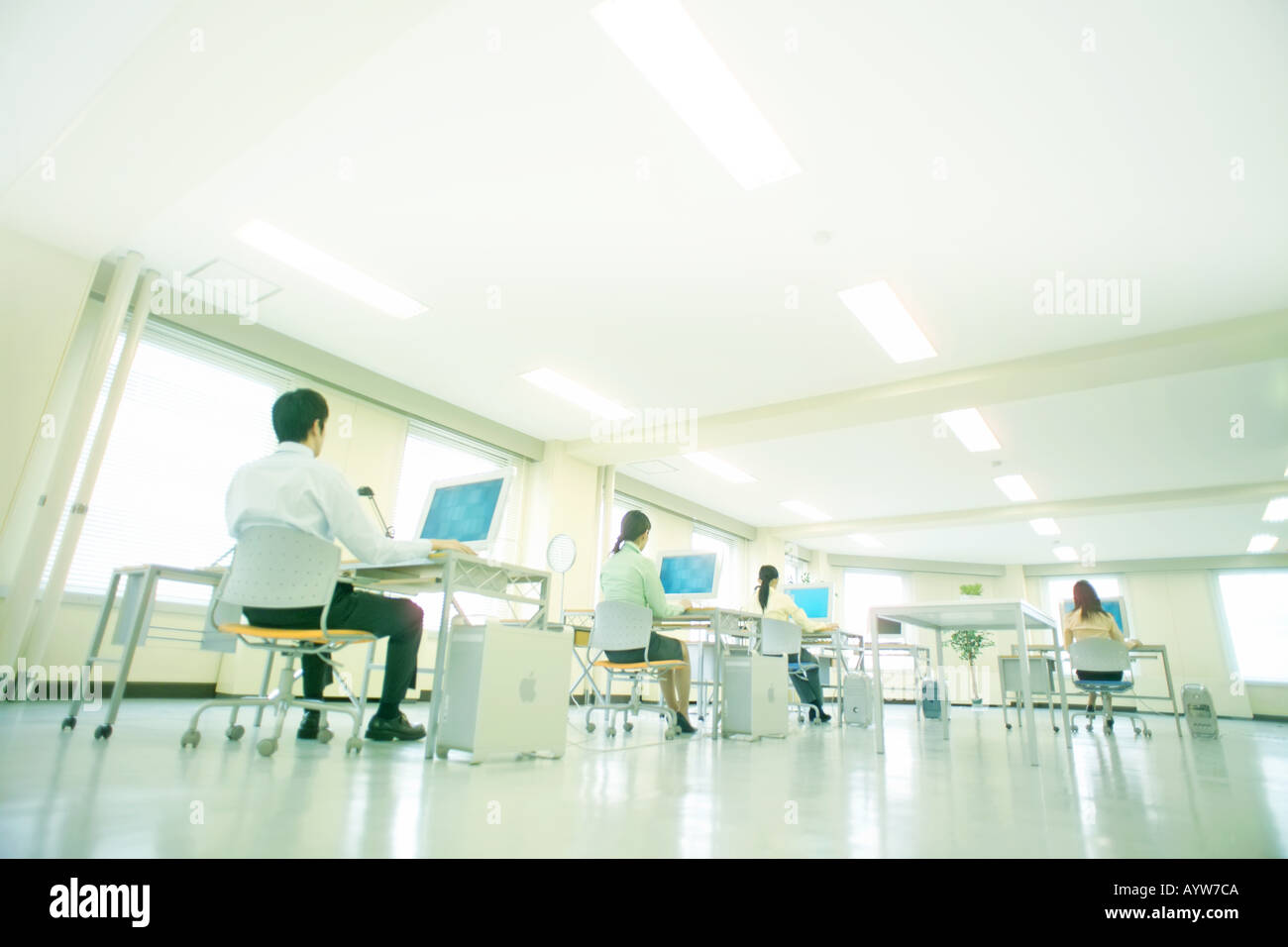 Japanese office computers hi-res stock photography and images - Alamy