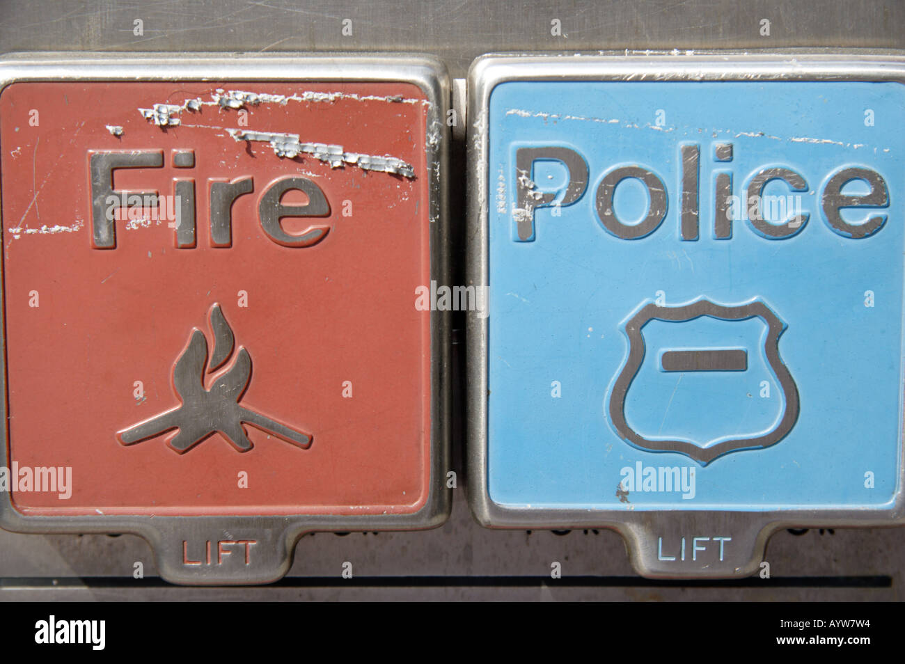 Fire and Police call box in New York Stock Photo - Alamy
