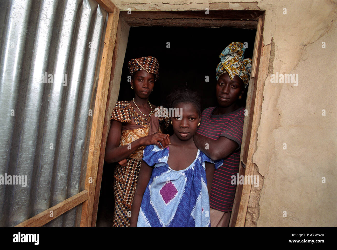 African family members in The Gambia West Africa Stock Photo - Alamy