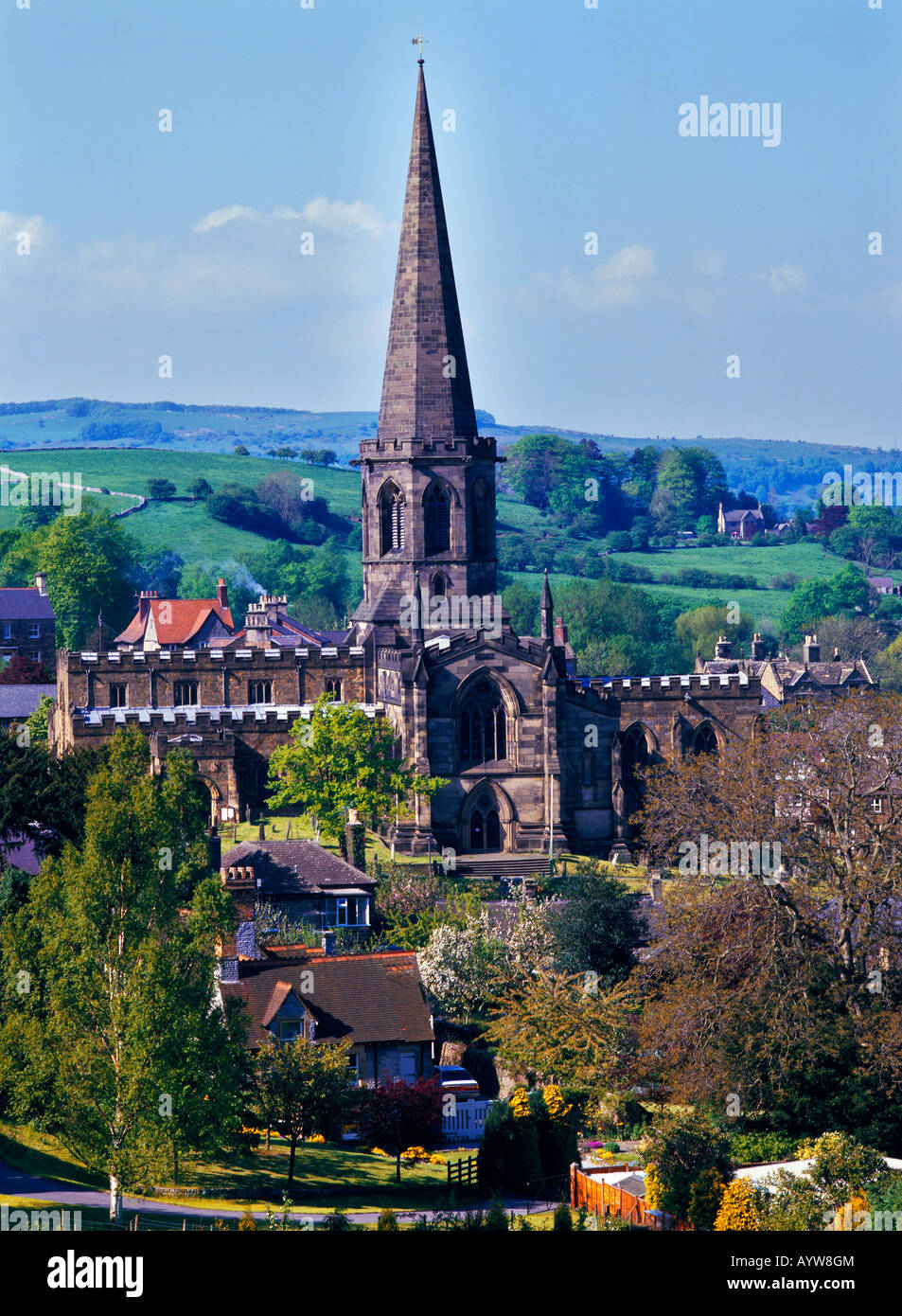 Overview of Bakewell Derbyshire England United Kingdom Stock Photo - Alamy