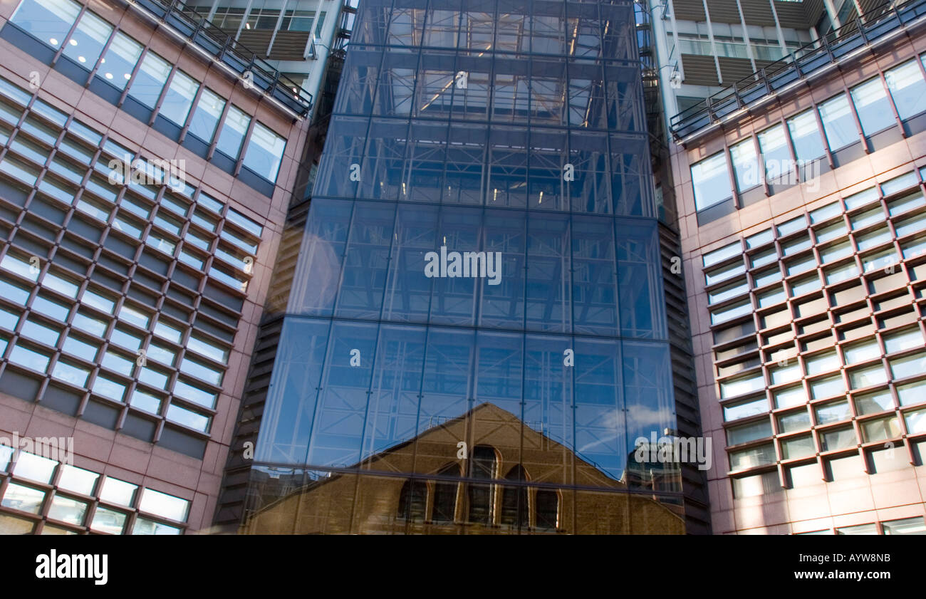 Glass fronted building near Liverpool Street Station in the City of ...