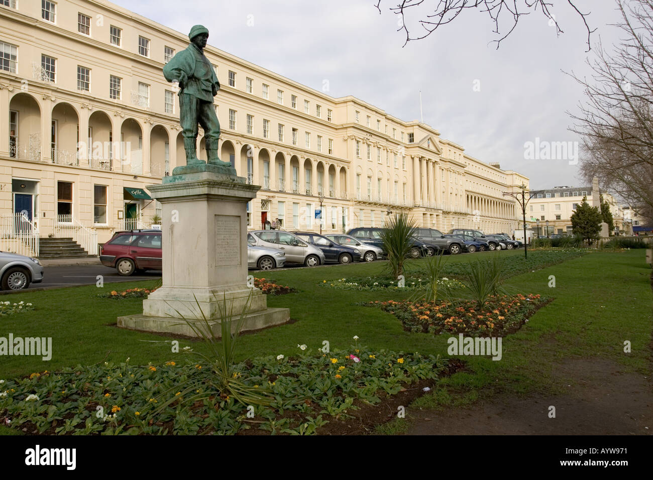Statue of Edward Wilson explorer artist scientist near Municipal ...