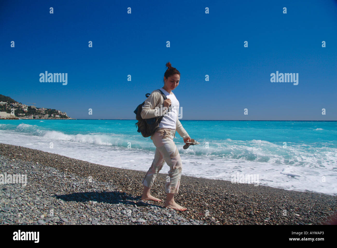 Woman Holiday French Riviera Stock Photos & Woman Holiday French ...