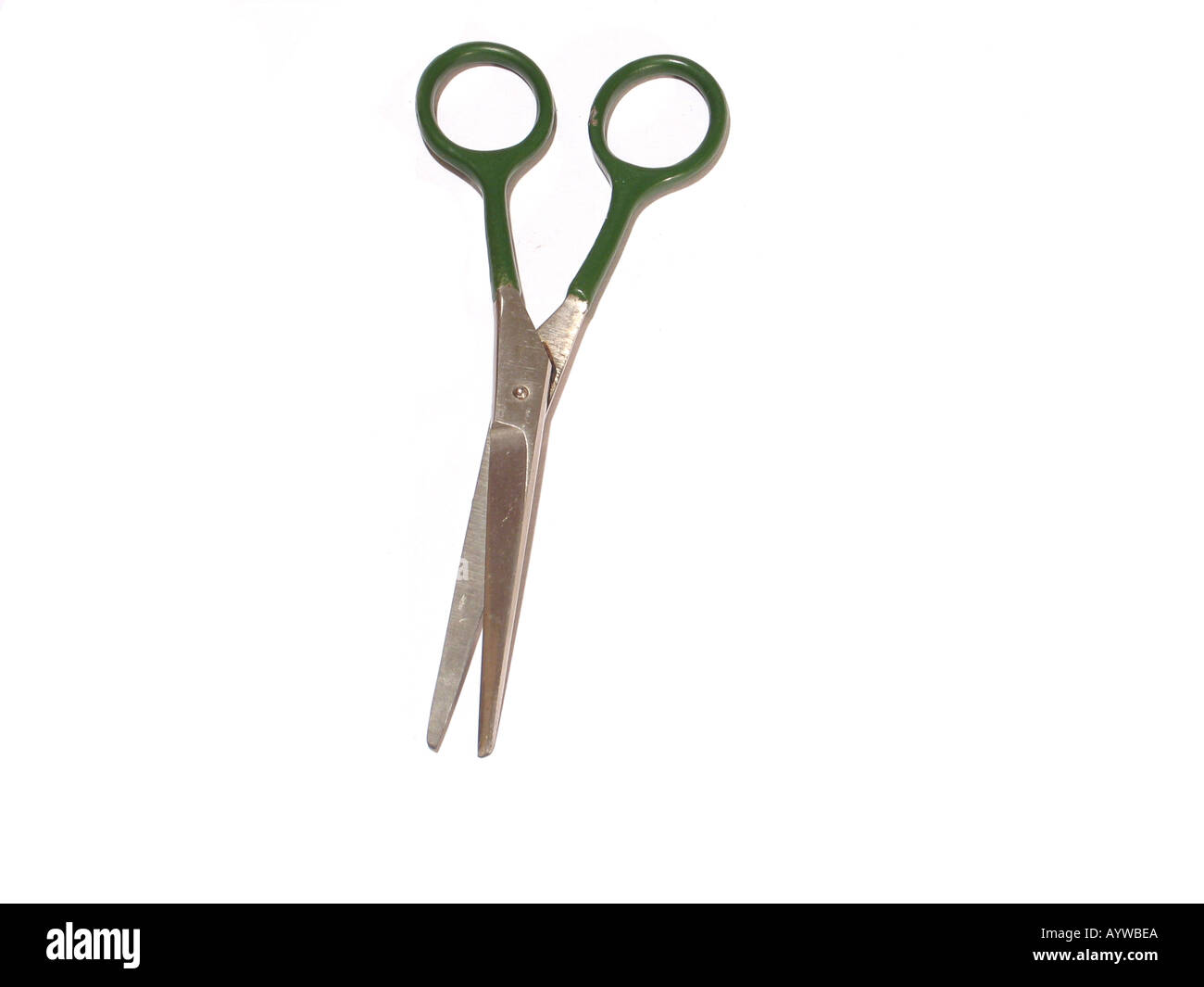 Open scissors on white background Stock Photo - Alamy