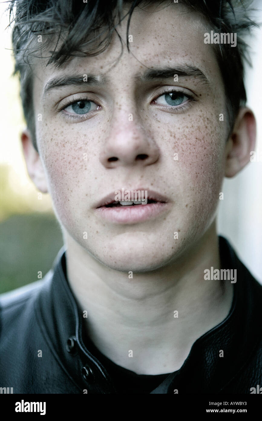 Rockerbilly male adolescent Stock Photo - Alamy