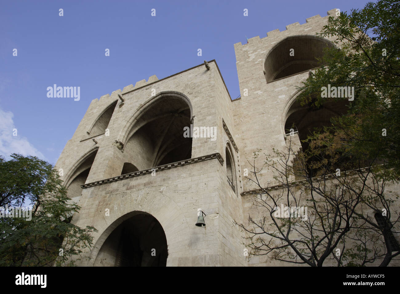 Behind the Serrano Towers Stock Photo - Alamy