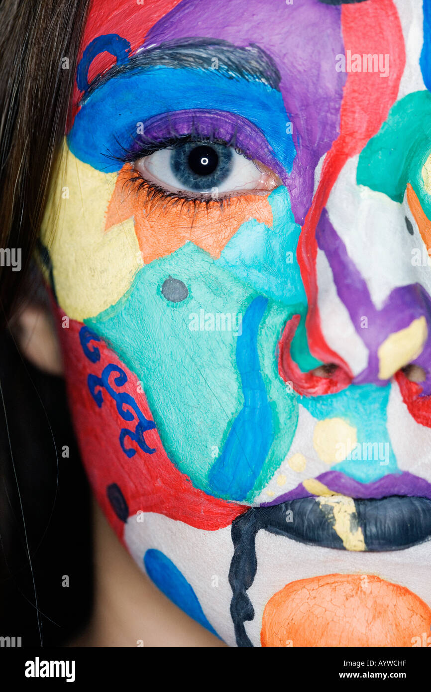 Half and half face hi-res stock photography and images - Alamy