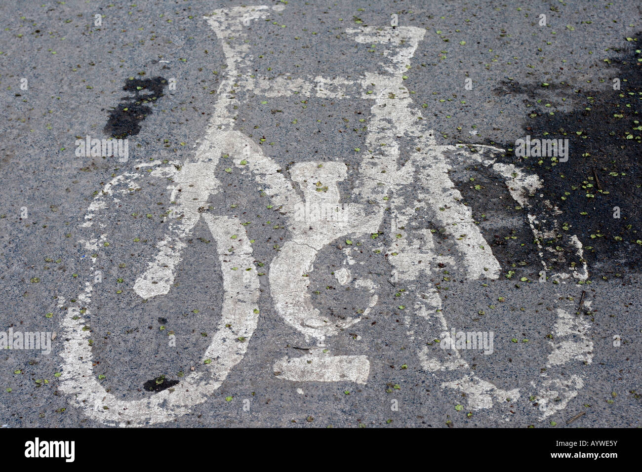 Bike on ground hi-res stock photography and images - Alamy