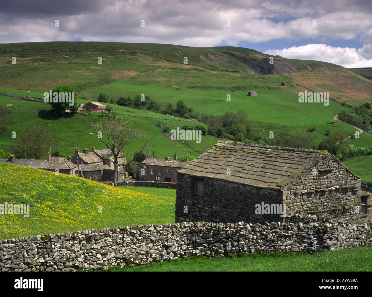 Keld Village upper Swaledale Yorkshire Dales National Park England ...
