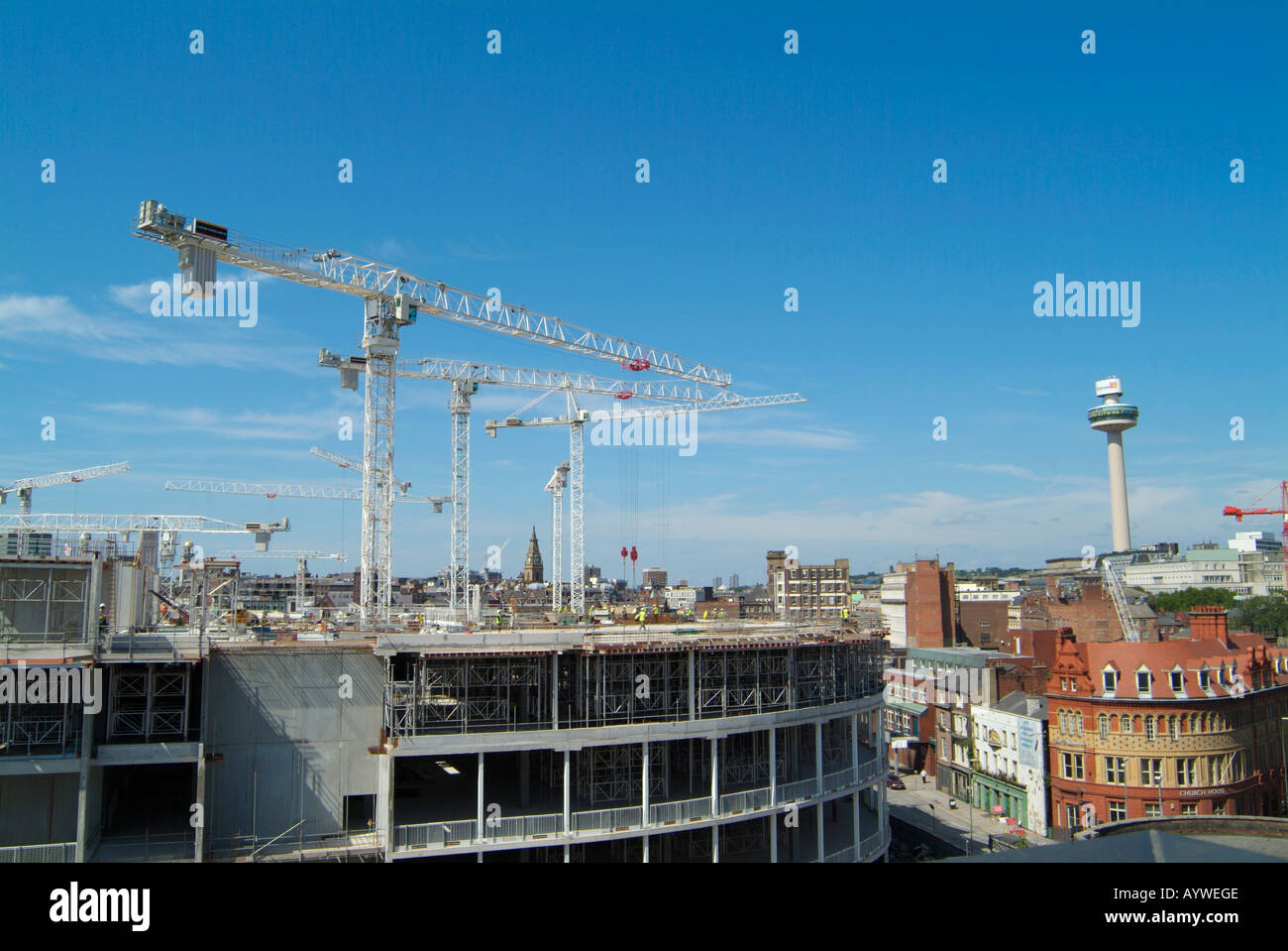 Building construction site in liverpool hi-res stock photography and ...