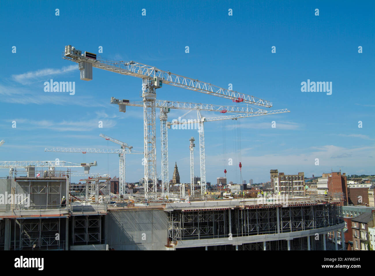 Construction work on the site of the largest shopping mall currently ...