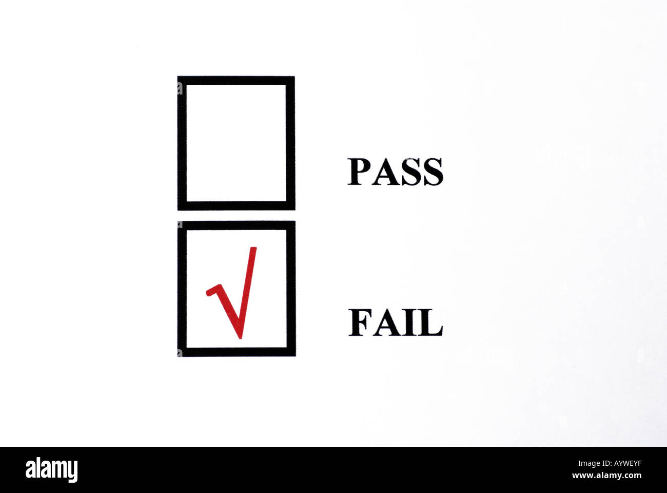 Fail test hi-res stock photography and images - Alamy