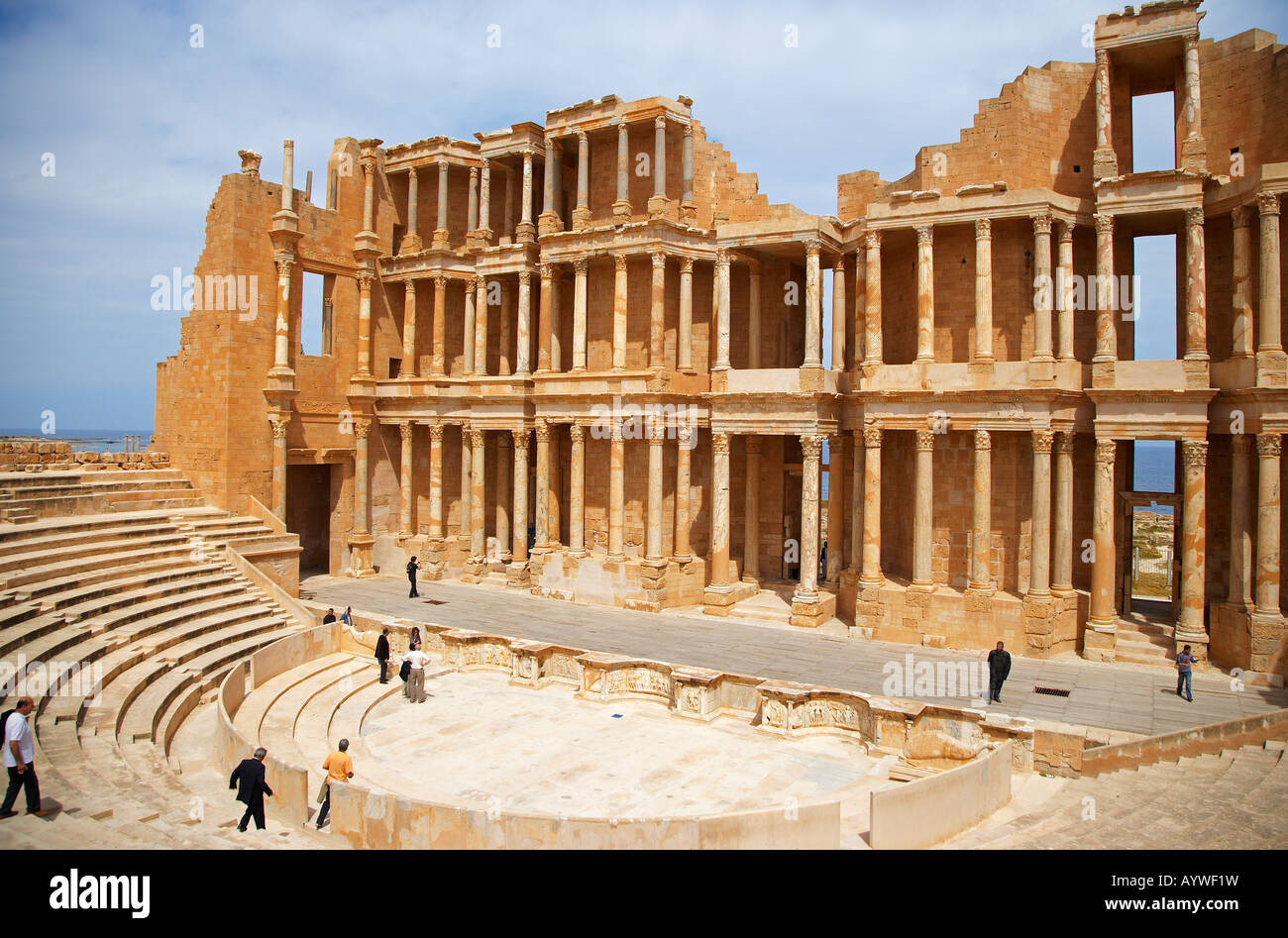 Roman Theatre, Sabratha, Libya, North Africa Stock Photo - Alamy
