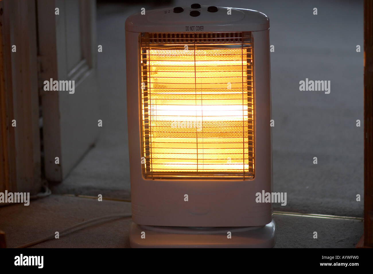 Halogen heating in the home Stock Photo - Alamy