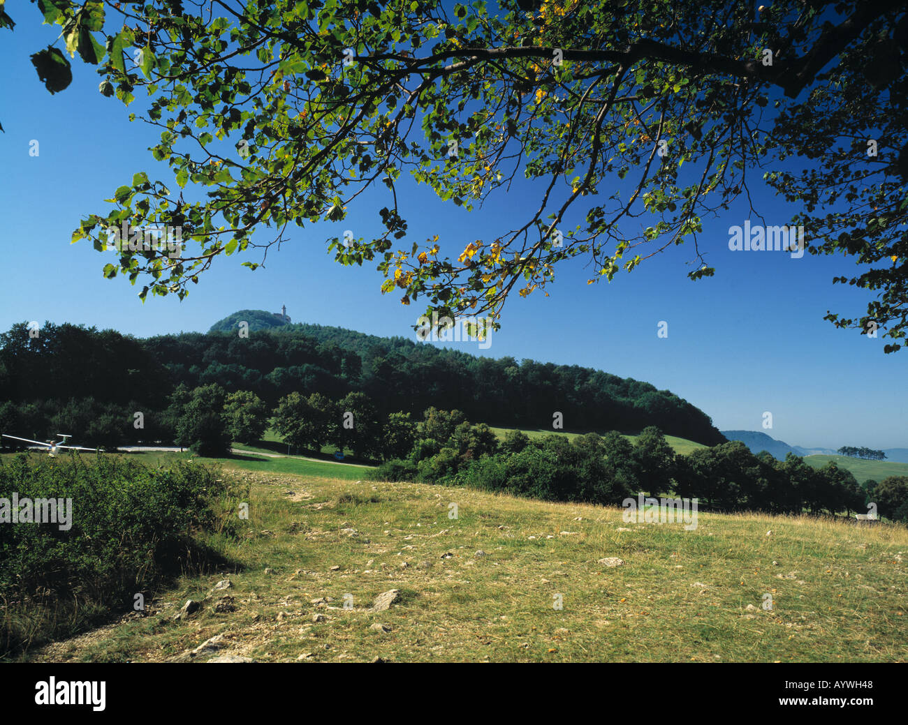 Aerial view castle burg teck hi-res stock photography and images - Alamy