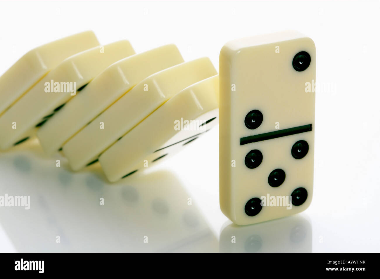 Dominos in row hi-res stock photography and images - Alamy