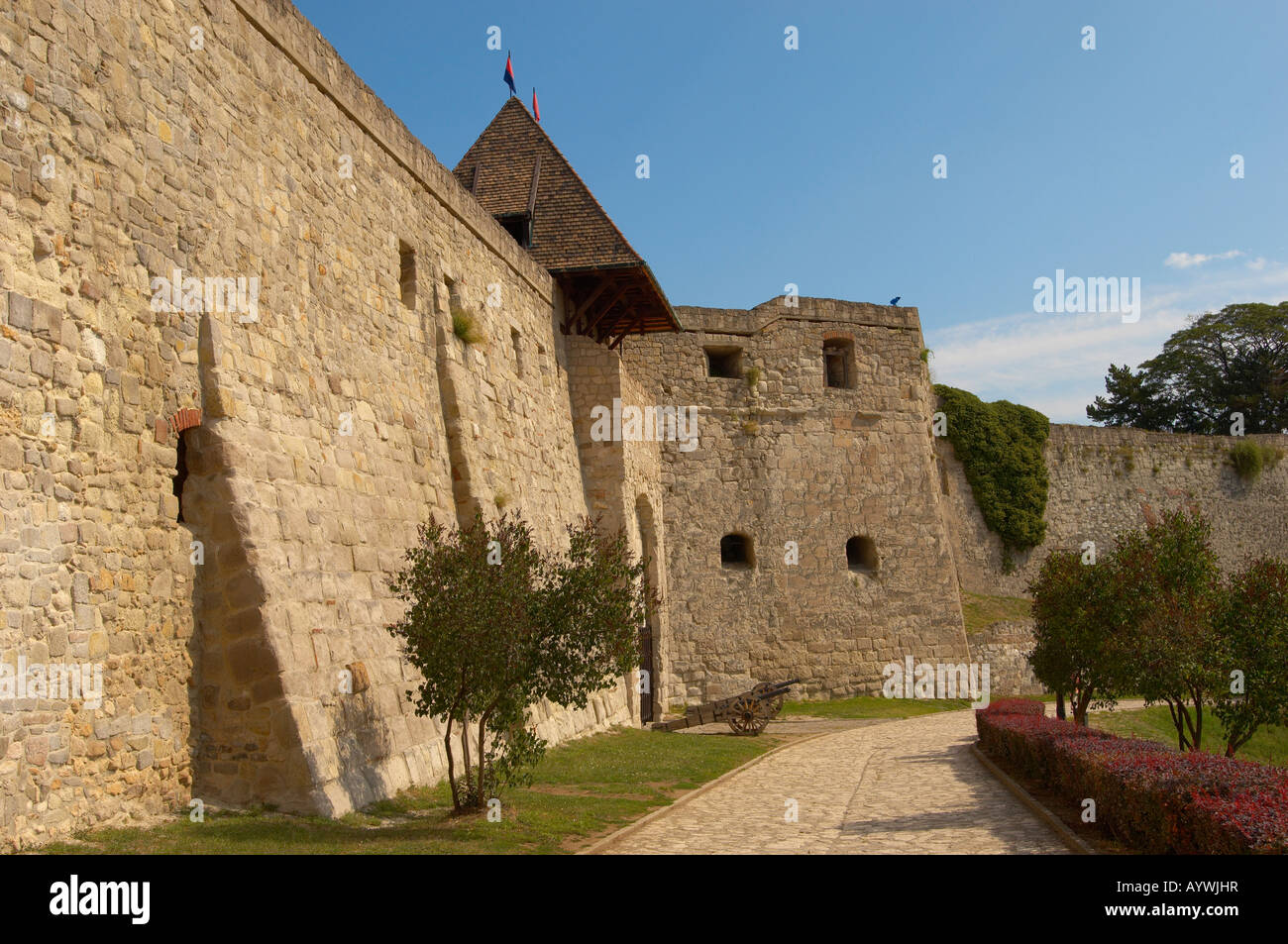 Eger Castle walls - Hungary Stock Photo - Alamy