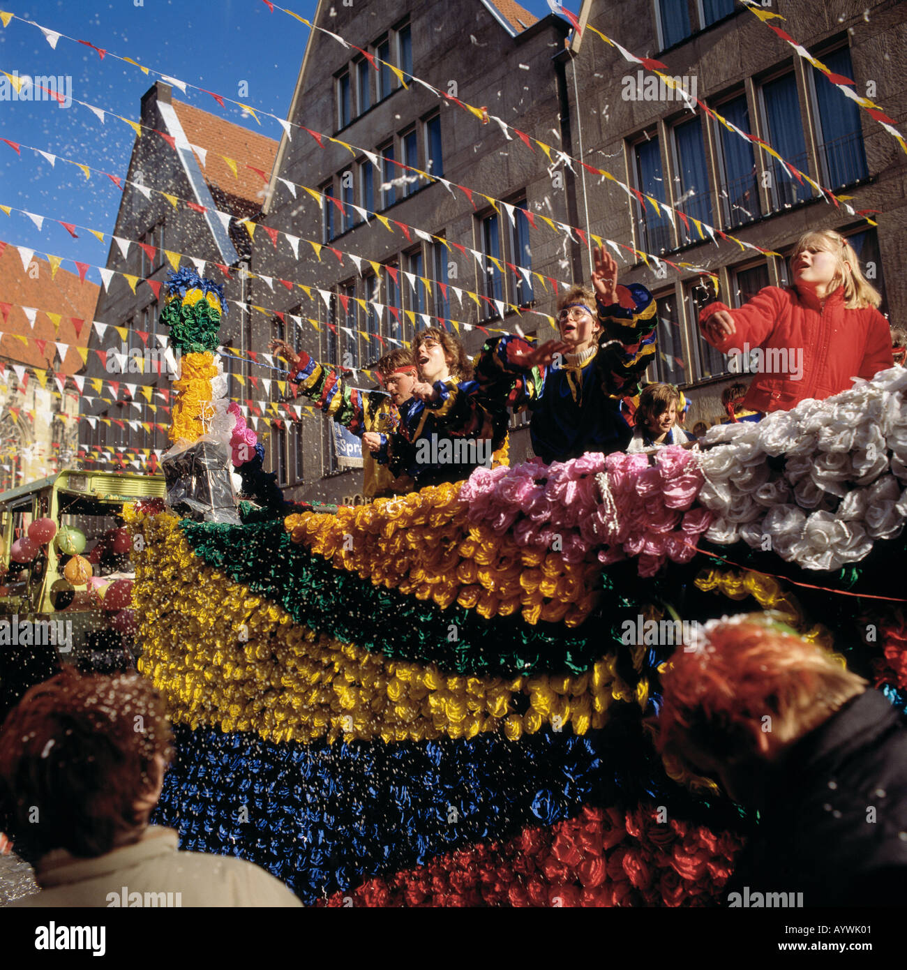 carnival, Westphalian carnival, Westphalia, costumes, fools on a ...